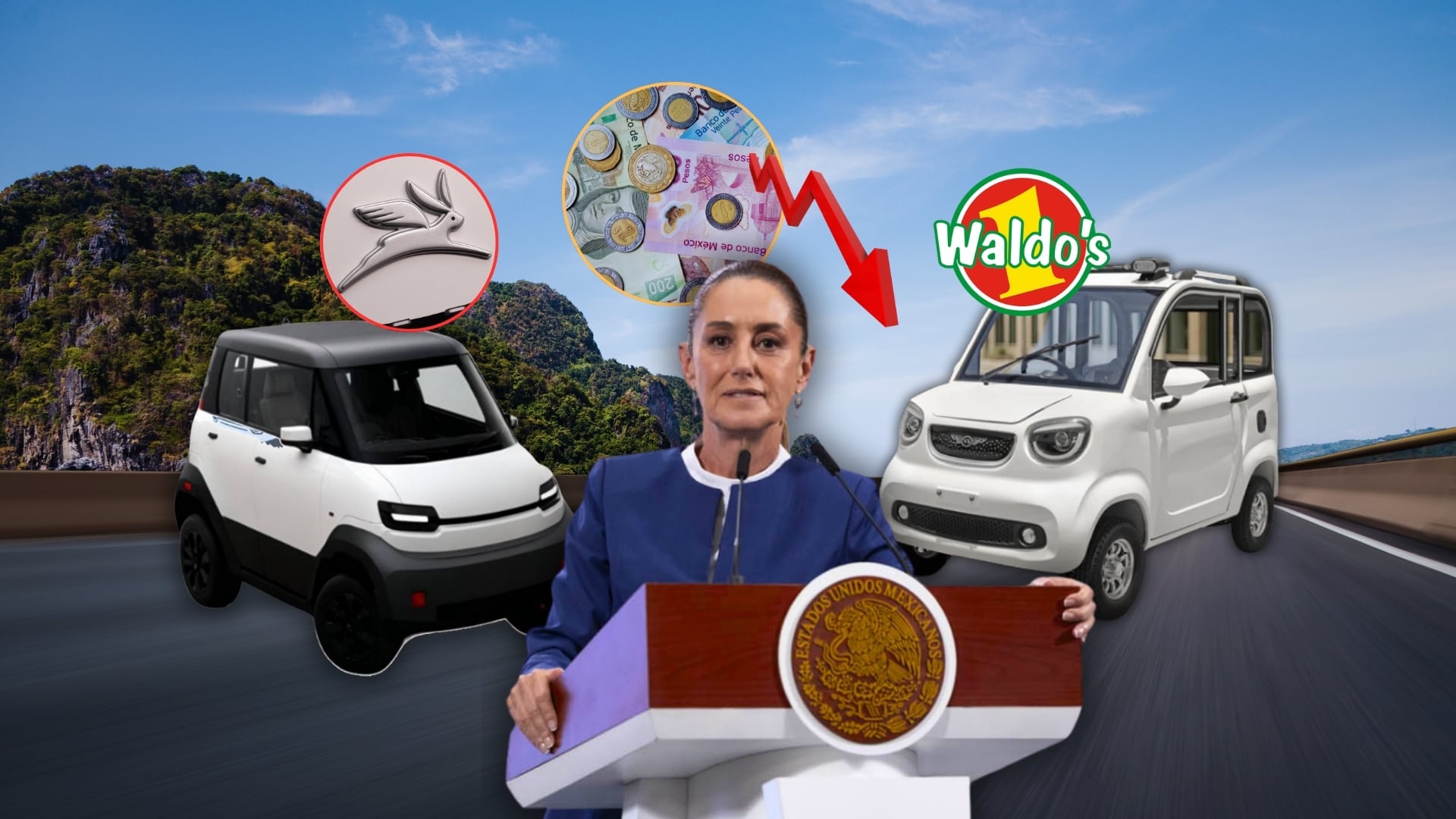 Olinia y Kiwo E5, el carrito de Waldo’s, compiten por cuál será el auto ...
