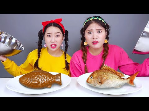 จริง VS ความท้าทายของหวานชอคโกแลต โดนา DONA Mukbang