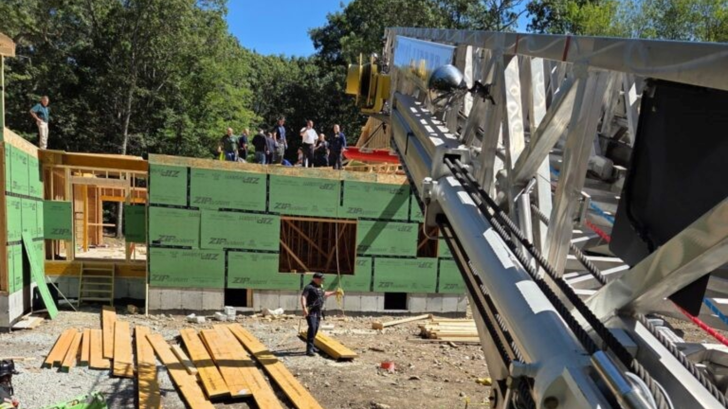 Worker injured after wall collapses at construction site in Canton