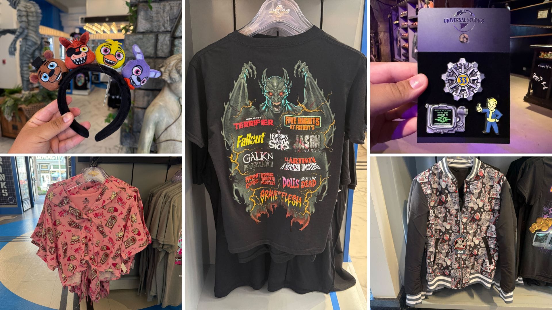 New Halloween Horror Nights 2025 Houses T-Shirt, Five Nights at Freddy ...