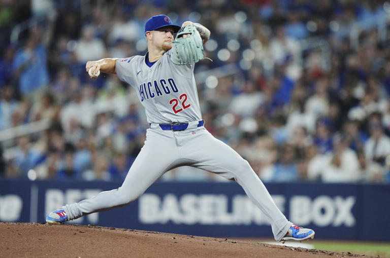 Cubs starting pitcher Cade Horton exits with blister in 3rd inning ...
