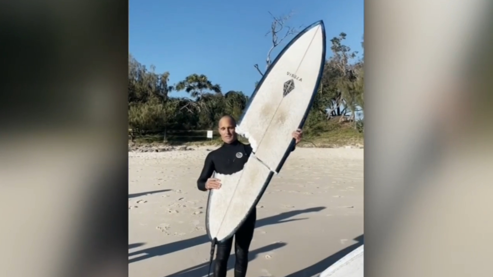 Surfer makes extraordinary escape from shark attack
