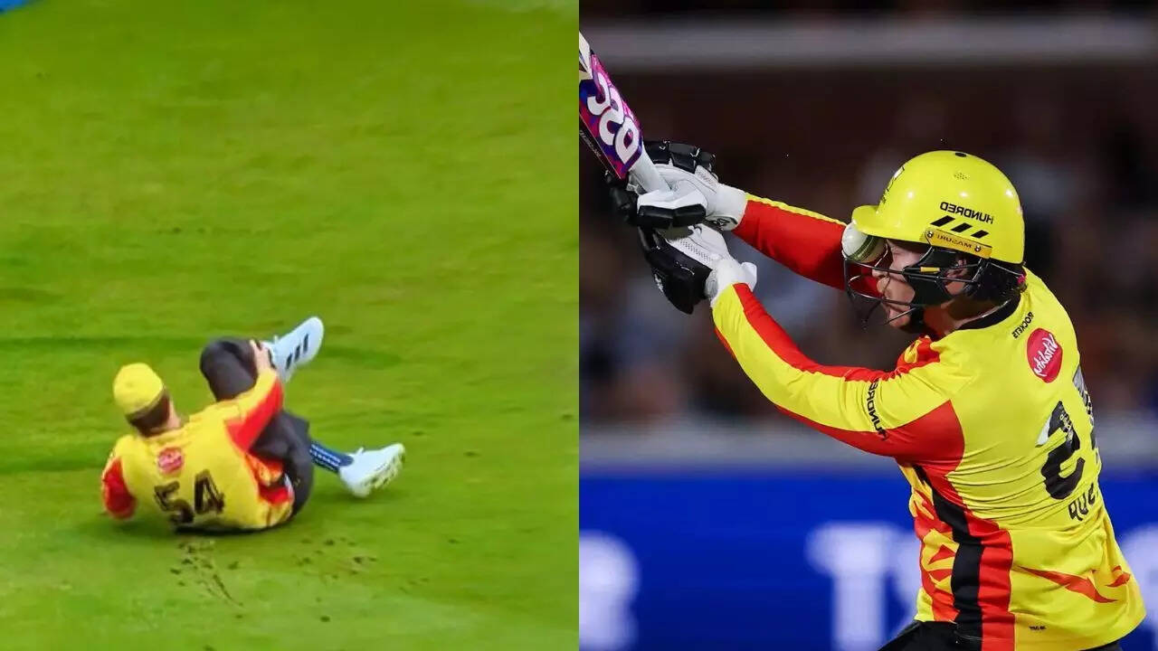 Dislocated ankle, ball to the face: Trent Rockets players suffer freak ...