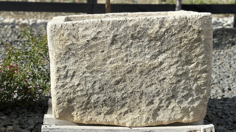 How To Make An Affordable And Convincing DIY Limestone Planter