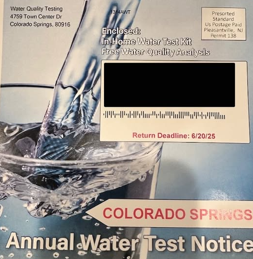 Colorado Springs Utilities: Customers receive “suspicious” water test kits