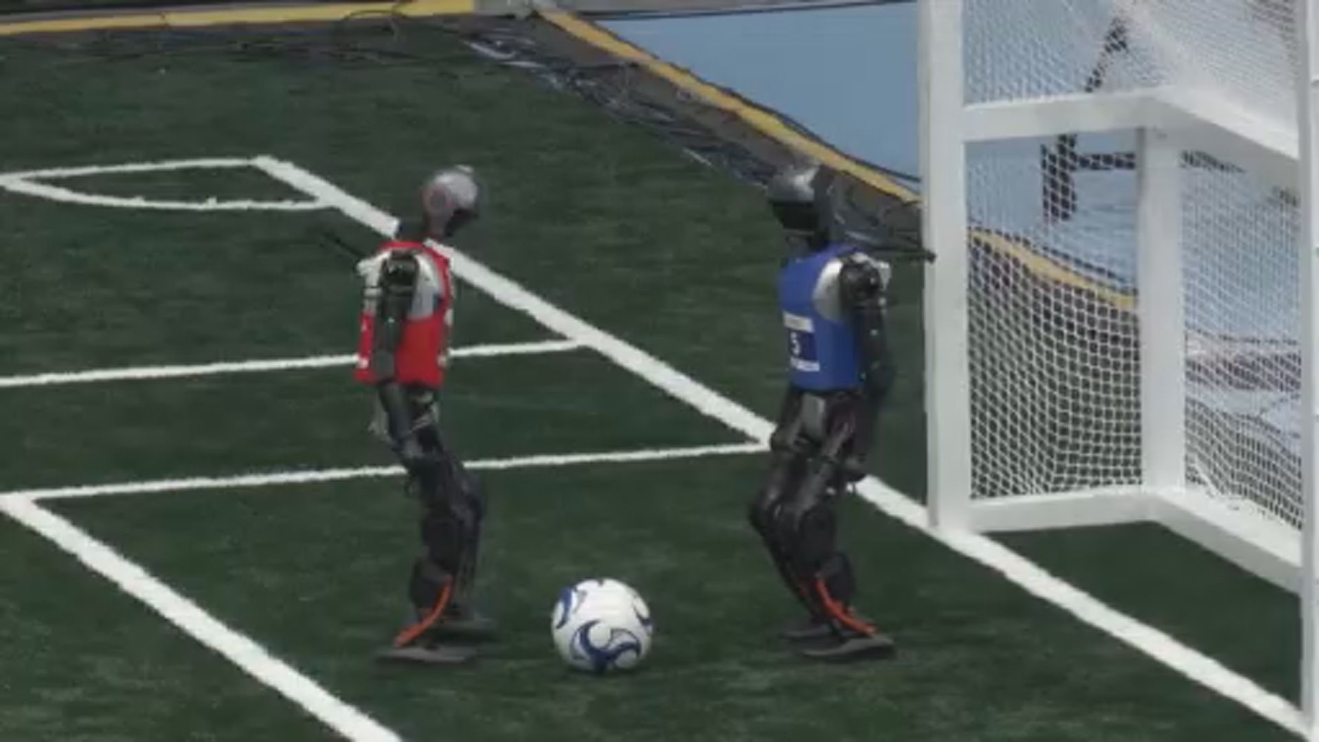 Humanoid robots compete and crash at China's first 'robot Olympics'