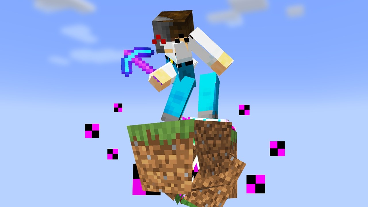 Minecraft, But It's On 1 Glitched Block