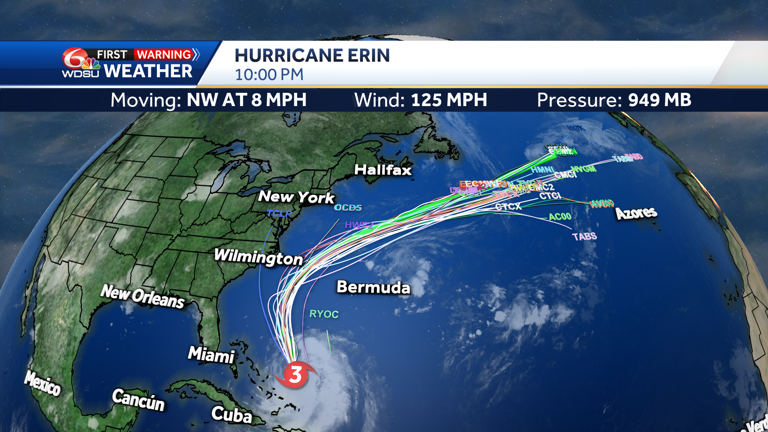 Tracking Hurricane Erin: Interactive storm radar, maps, spaghetti models