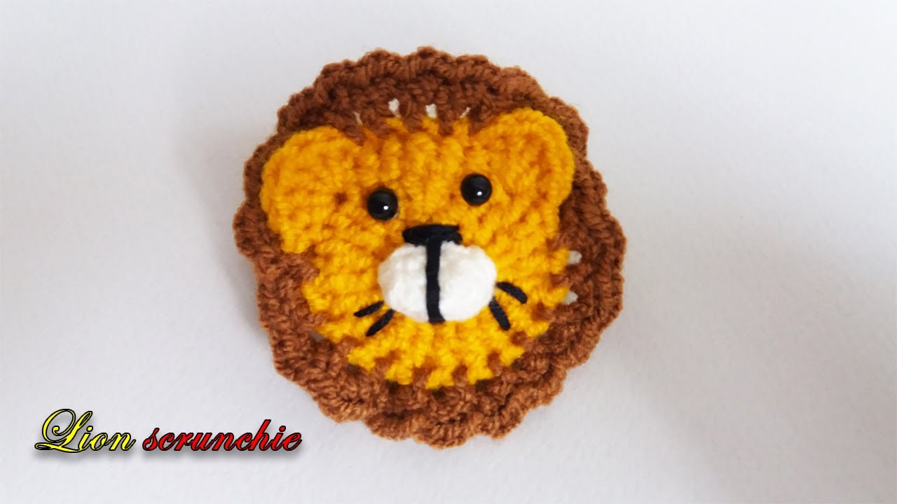 Lion Hair Scrunchie Crochet Tutorial | How to Crochet a Hair Scrunchie