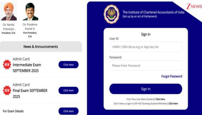 ICAI CA Inter, Final Admit Card 2025 Released At icai.org- Check Direct ...