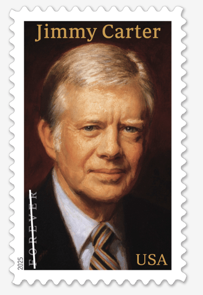 USPS unveils Former President Jimmy Carter Forever stamp