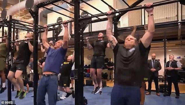 RFK Jr. and Pete Hegseth battle in fitness challenge.. but which Trump ...