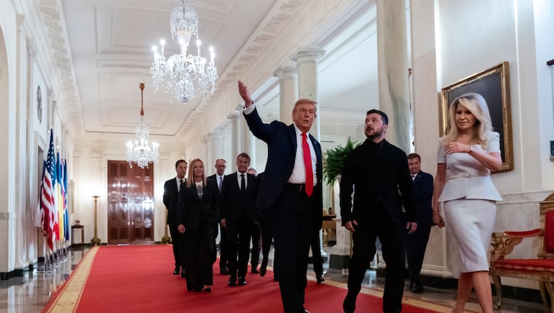 Trump, Zelenskyy, array of European leaders gather at the White House ...