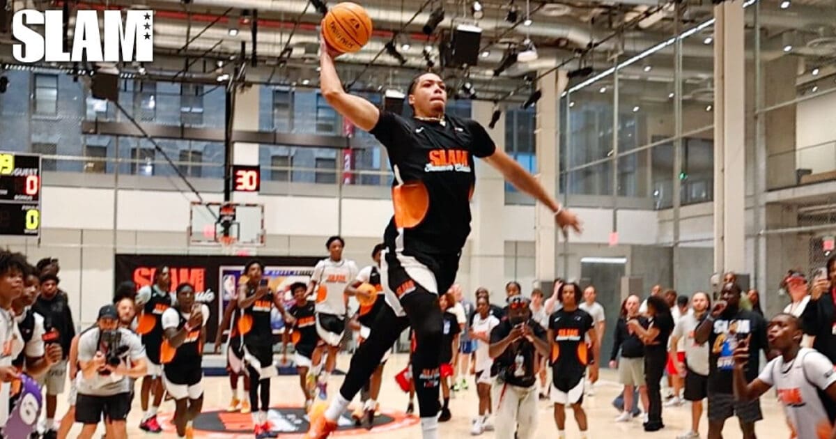 Tyran Stokes dunks from the FT line as headliner of SLAM Summer Classic ...