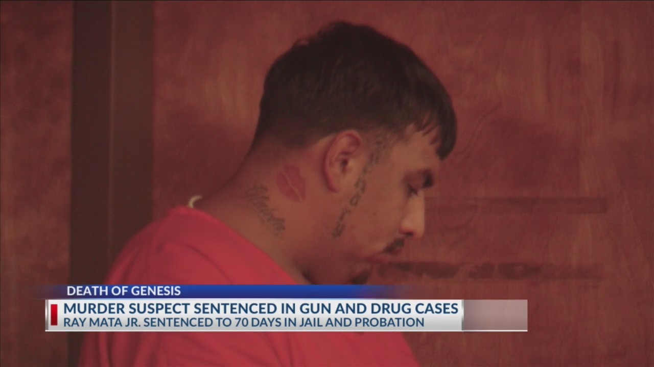 Murder suspect sentenced in gun and drug cases