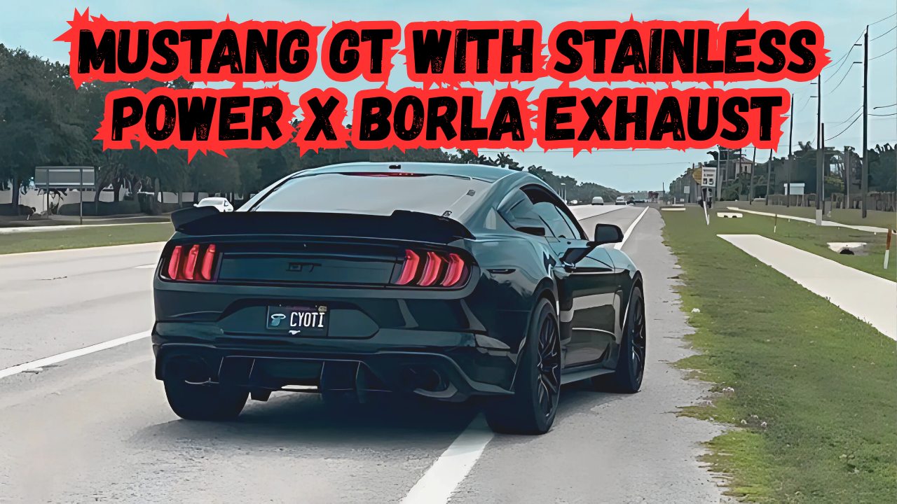 Mustang GT with Stainless Power X Borla Exhaust – Flybys, Revs, POV ...