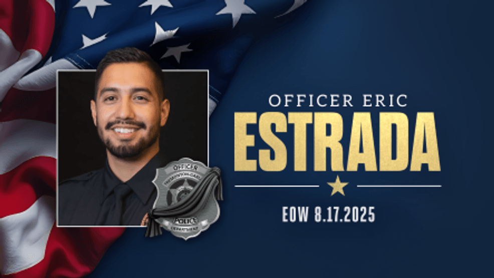Neighborhood remembers Officer Eric Estrada after fatal shooting