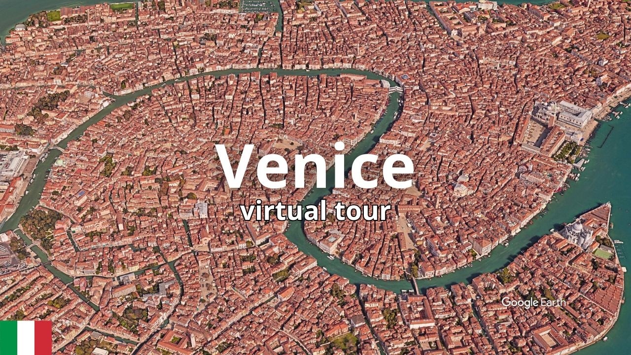 Aerial Map Venice Tourist Attractions