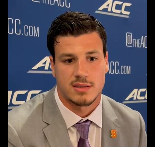 Syracuse TE Dan Villari at ACC Kickoff