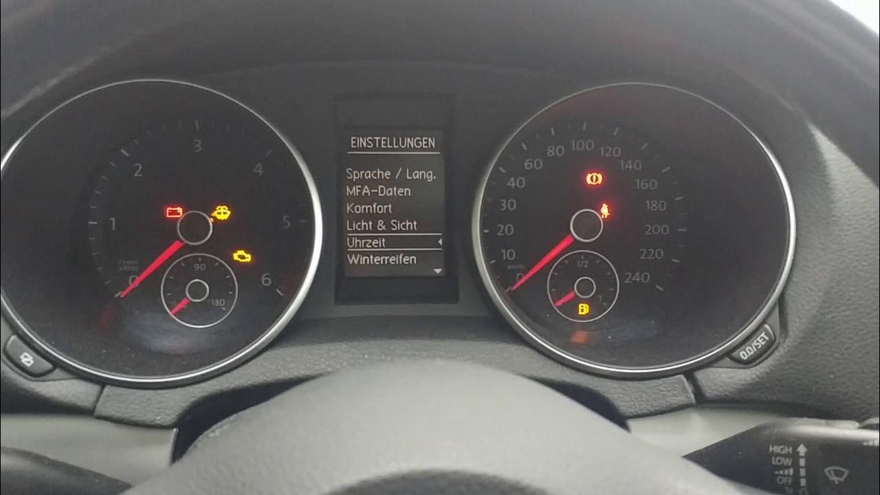 Golf 6 Service Zuruckstellen
