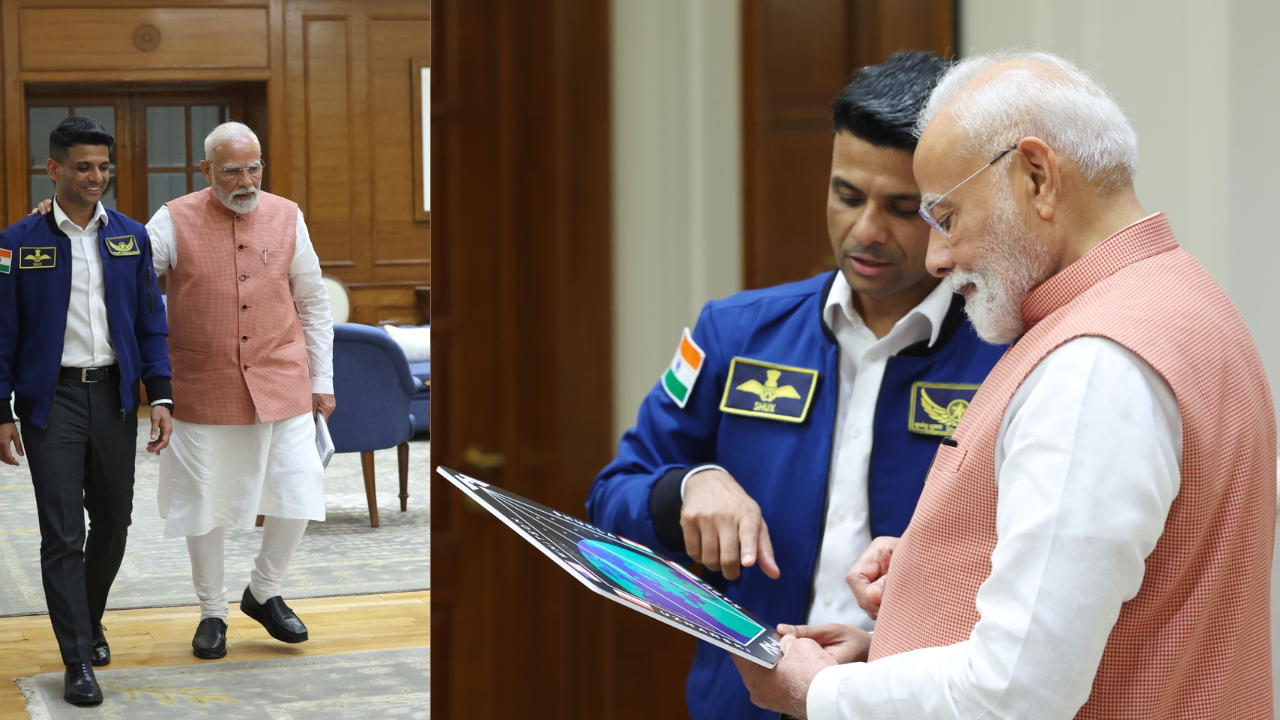 WATCH: PM Modi Hugs Astronaut Shubhanshu Shukla, Discusses India’s Space Future