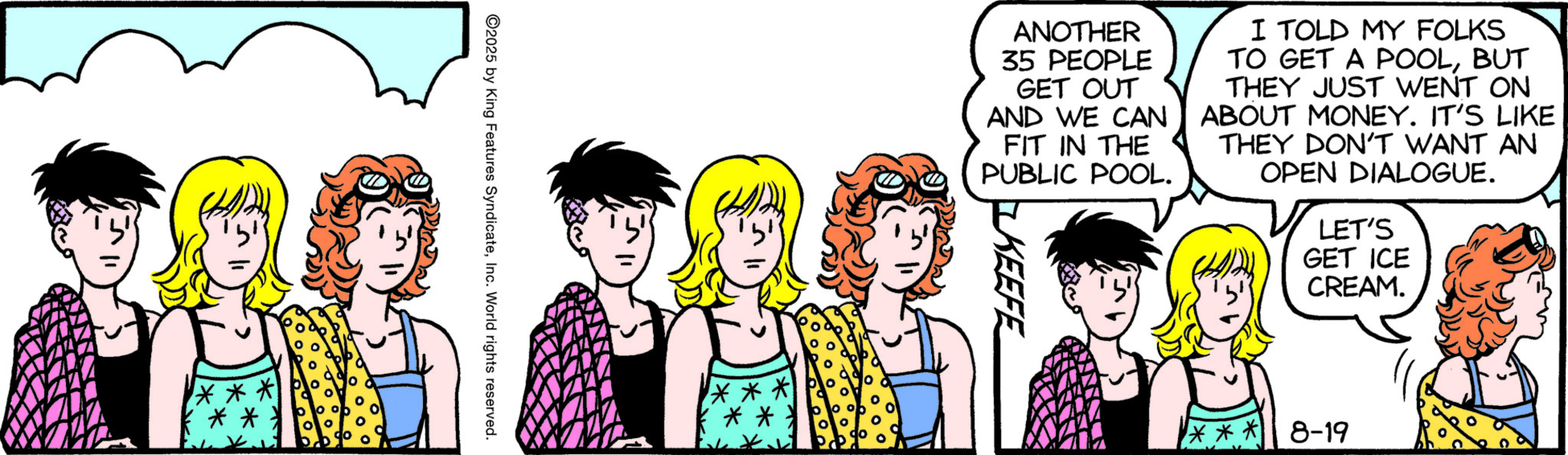 Sally Forth by Francesco Marciuliano; drawn by Jim Keefe