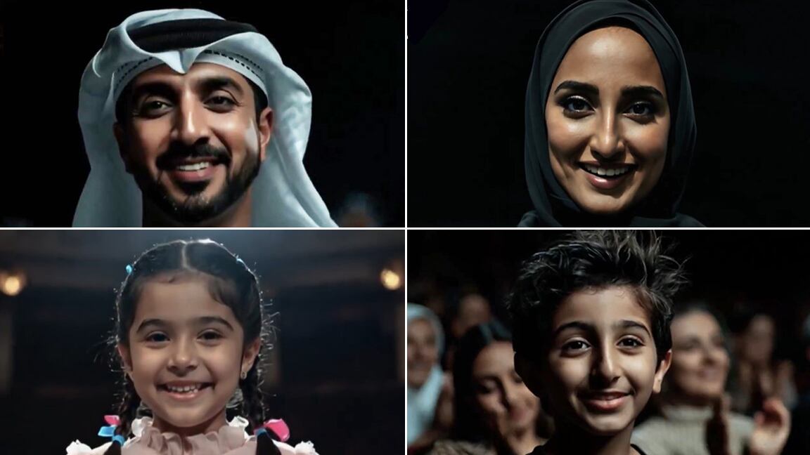 Dubai introduces members of the first virtual Emirati family