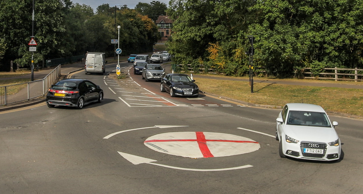 Mini-roundabouts in Birmingham have been painted in the colours of the ...