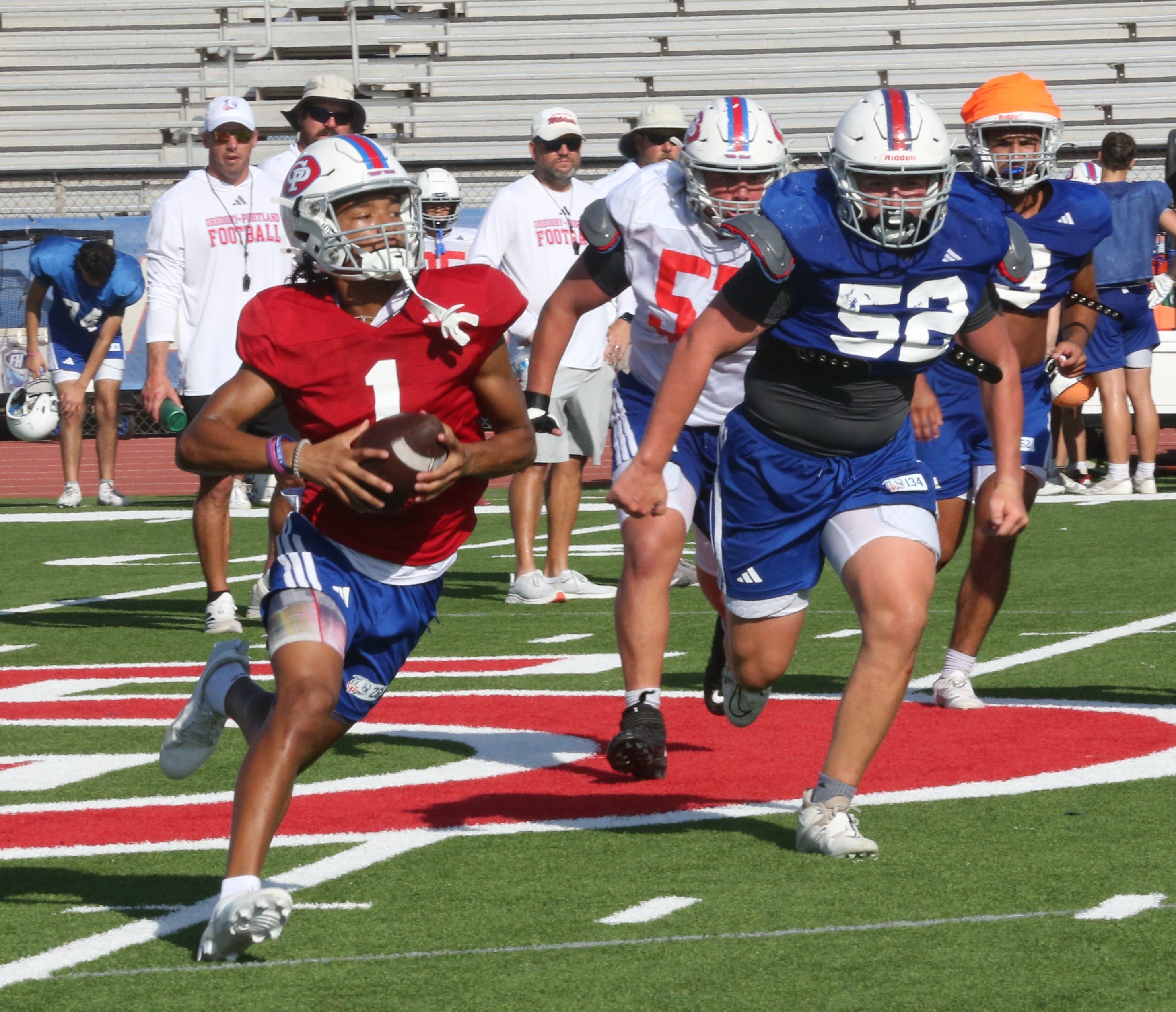 Two-a-days: Gregory-Portland football expects to field dynamic rushing ...