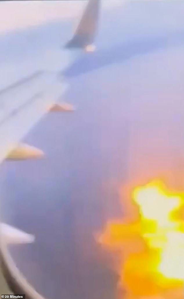 Tourists describe panic on board Boeing jet as engine exploded moments ...
