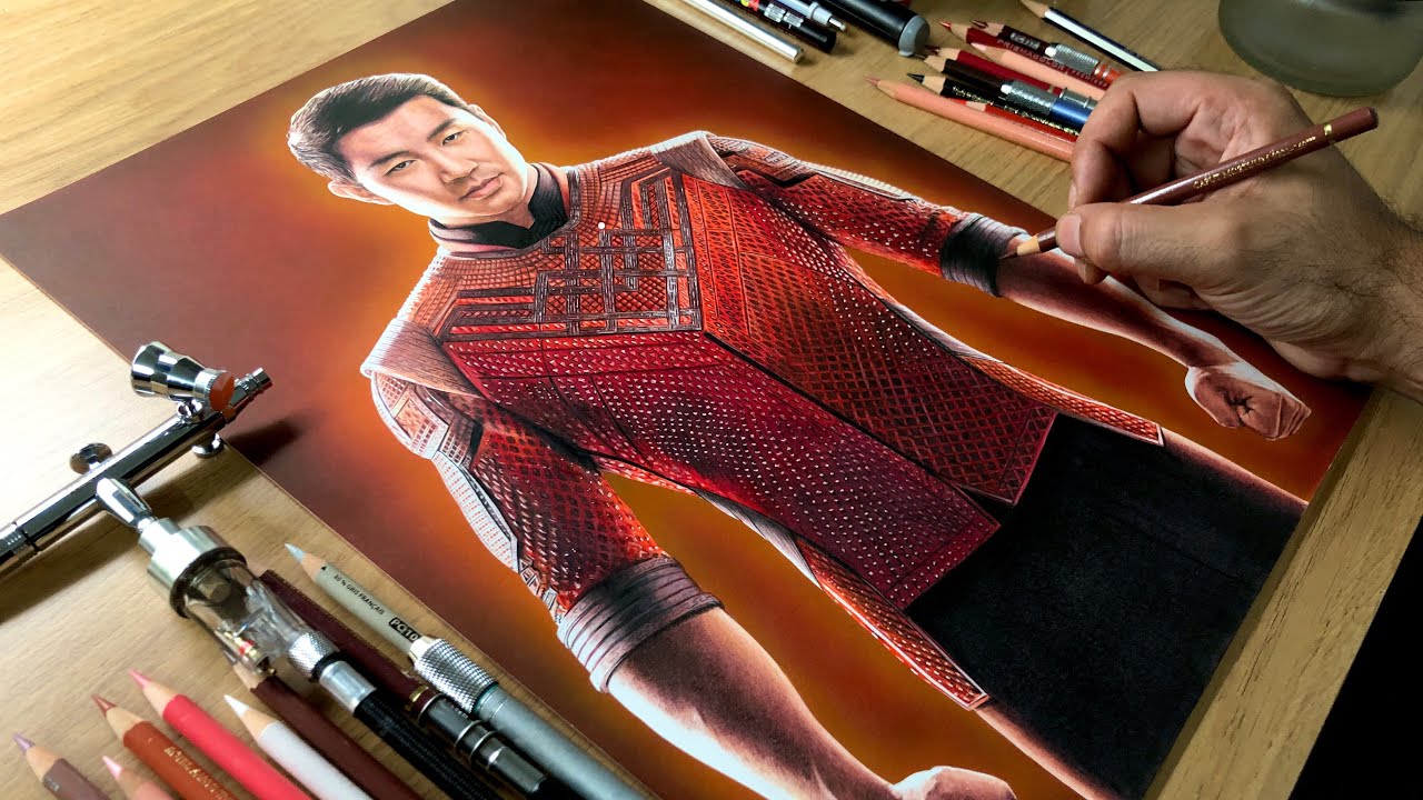 Drawing Shang-Chi (Simu Liu): Time-lapse Art!