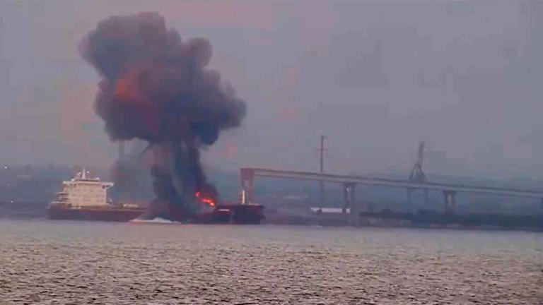 Cargo Ship Explosion in Area of Key Bridge Disaster