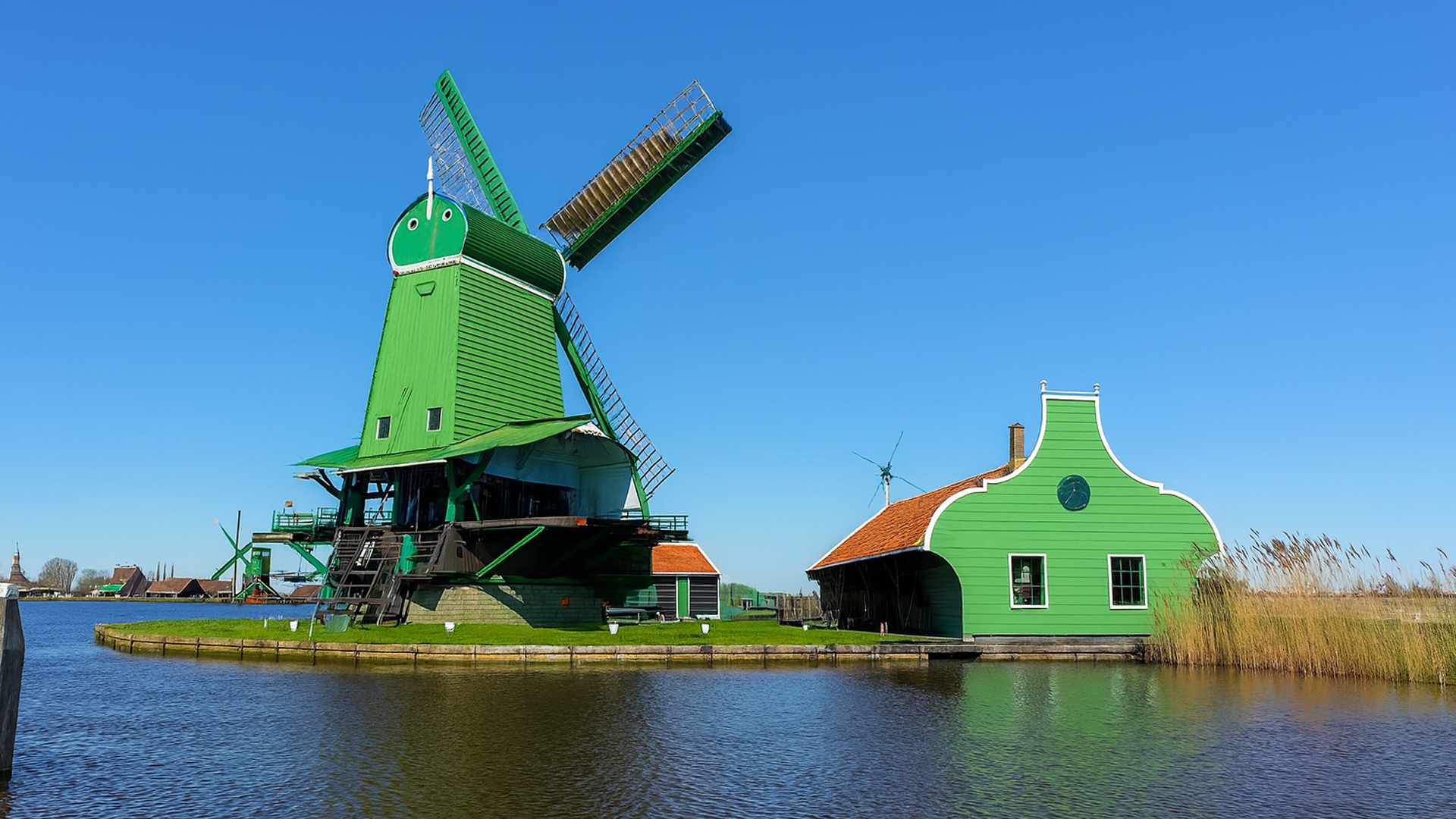 Lente in Zaanse Schans – Authentiek Hollands dorp en molens (4K)