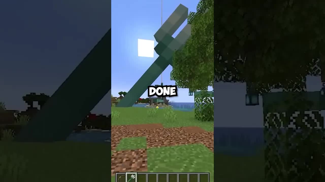 This arrow is insanely huge in Minecraft