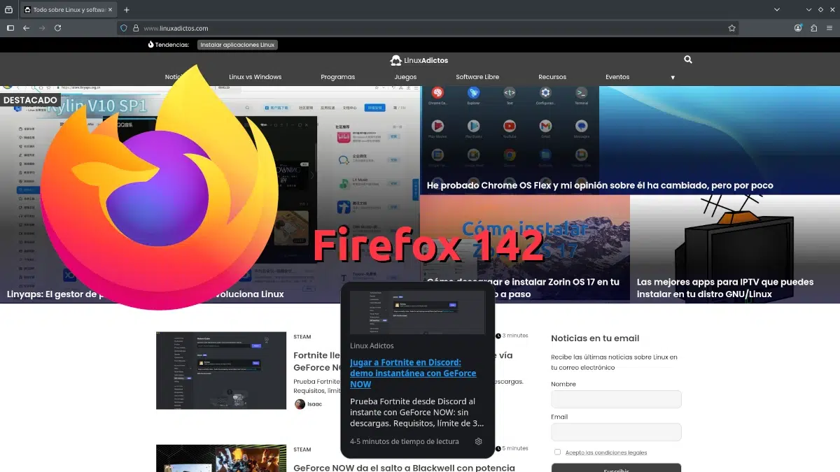 Firefox 142 permite ahora desactivar ETP por sitios y activa la previsualización de enlaces para ...