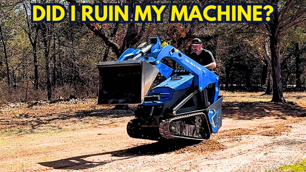 Beginners are shocked by how the V1000 mini skid steer handles