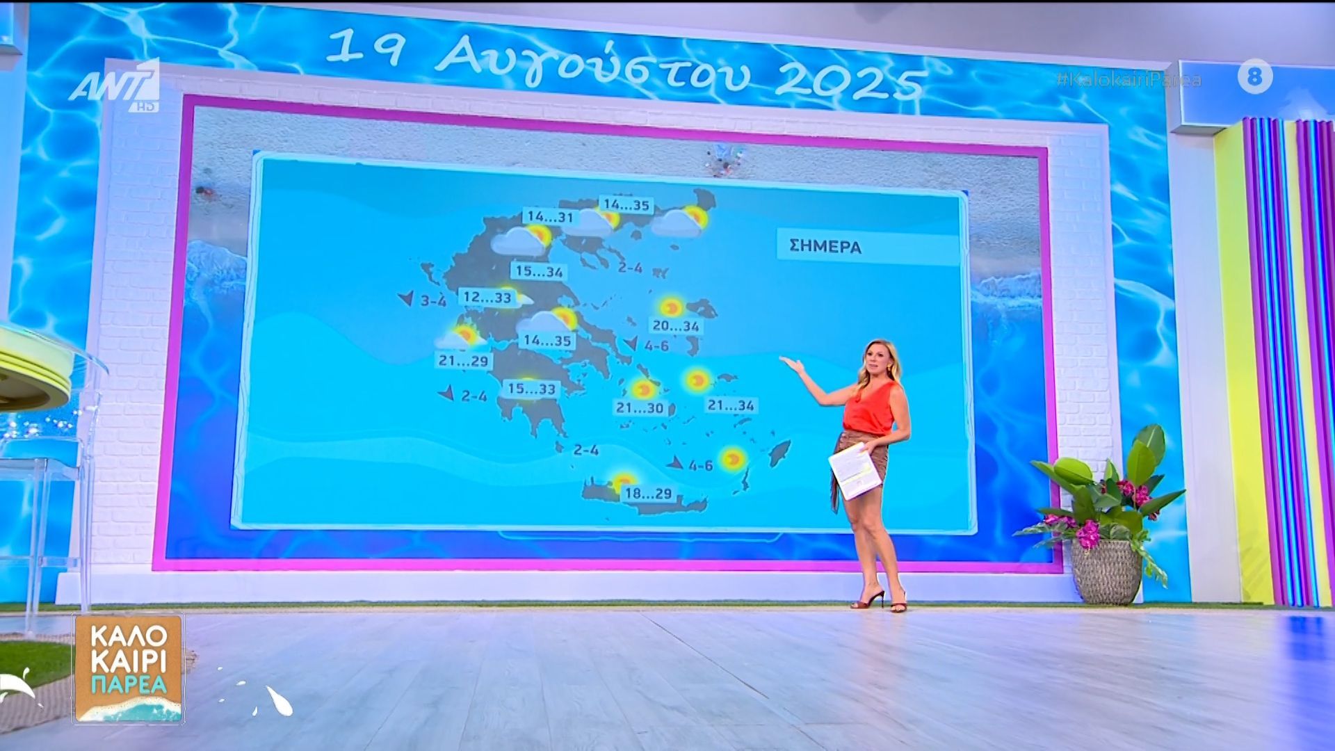 Τι καιρό θα κάνει σήμερα – Καλοκαίρι Παρέα – 19/08/2025