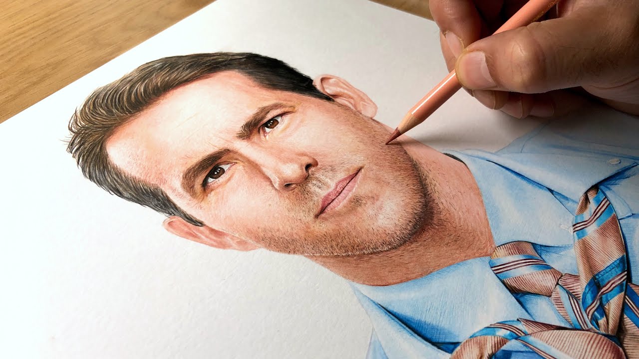 Drawing Free Guy (Ryan Reynolds): Time-lapse Art!