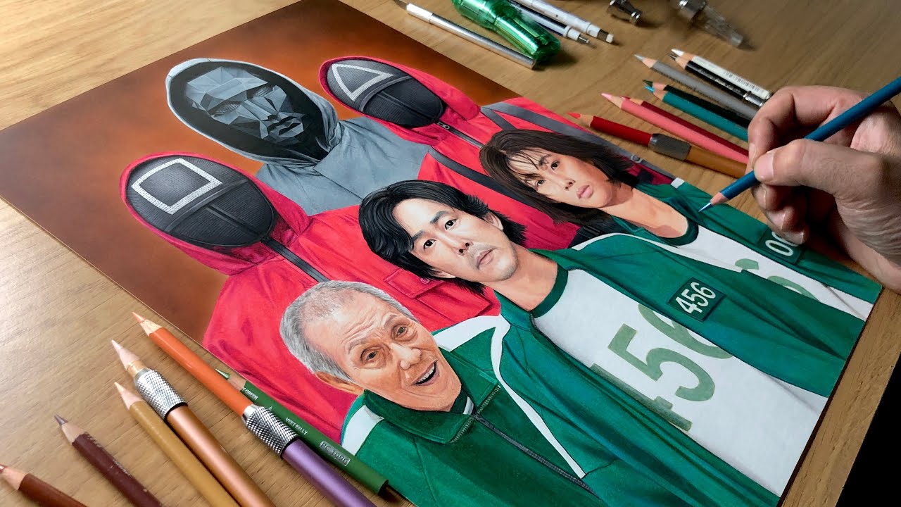 Squid Game Drawing: Epic Time-lapse Art!