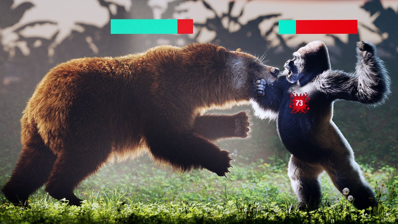 When Strength Meets Savage: Gorilla vs. Bear