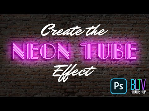 Photoshop: How to Create a NEON Tube Effect!