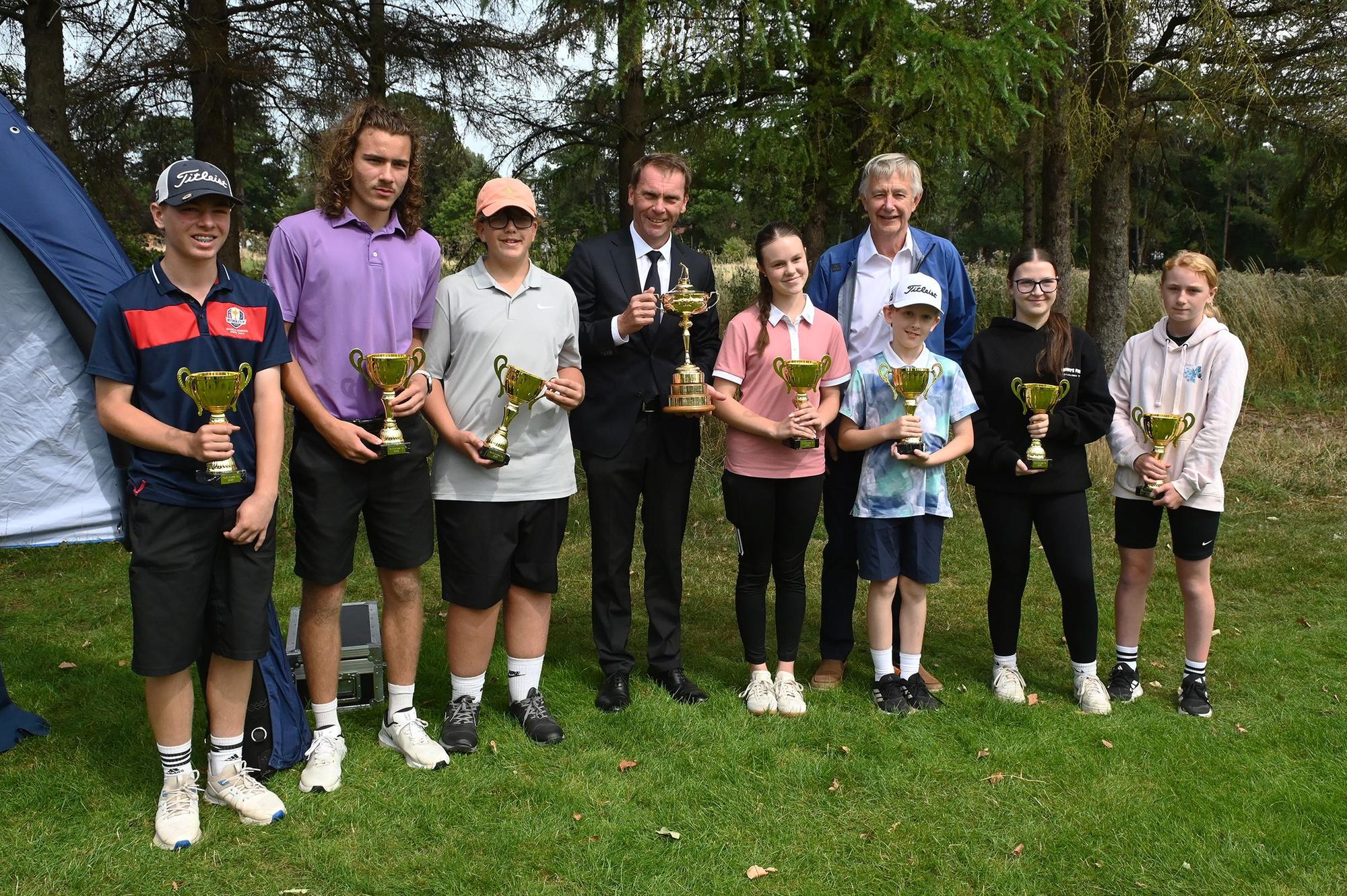 Ryder Cup trophy visits Luton to celebrate 20 years of the Kevin Duggan ...