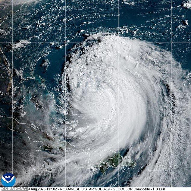 Hurricane Erin tracker reveals US states at risk of life-threatening ...