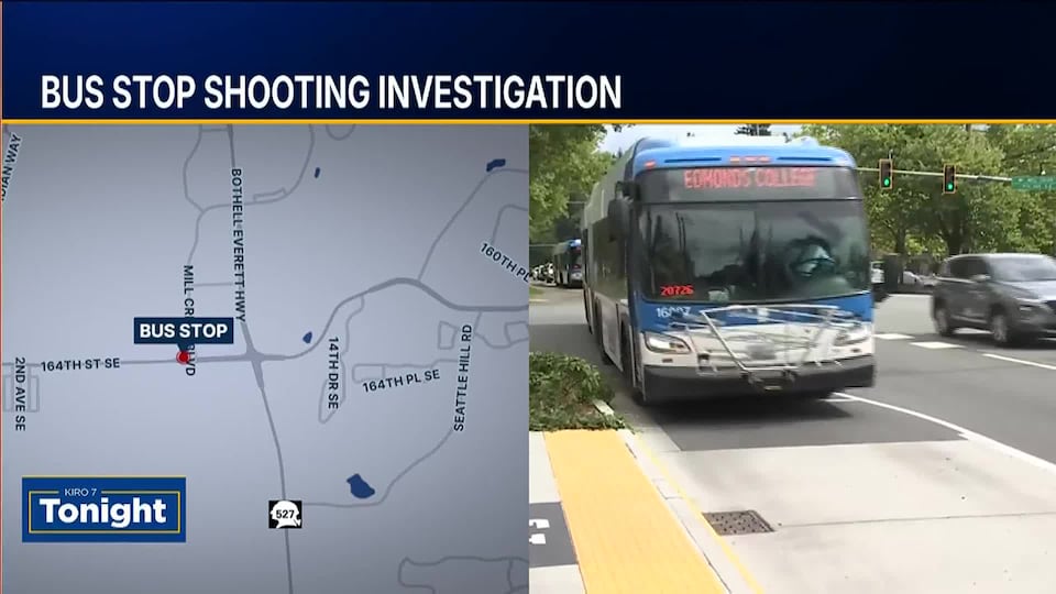 VIDEO: Mill Creek bus stop shooting investigation