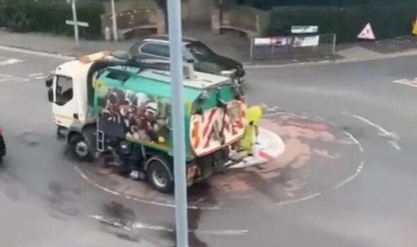 Fury as St George's Cross painted on roundabout 'cleaned up' amid ...