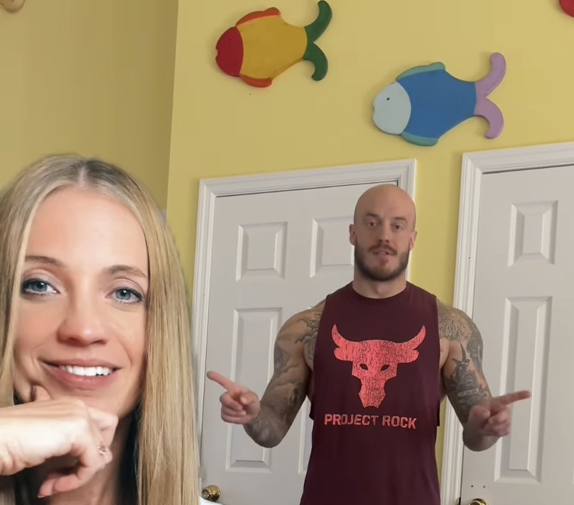 Woman tries to tell husband she's sleeping on the couch!