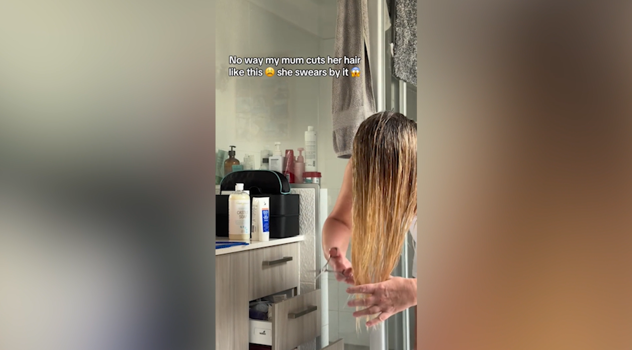 Internet Obsessed With How Mom Uses Teenage Magazine Technique To Cut Hair