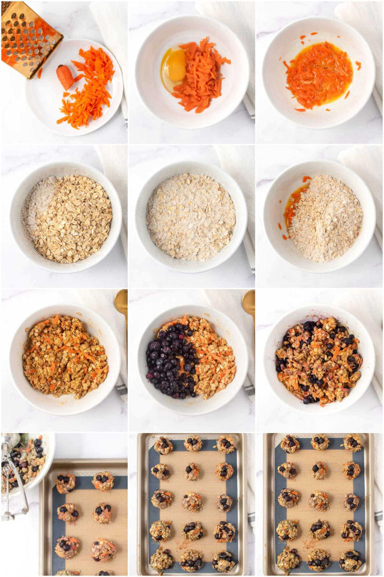 Blueberry Carrot Dog Treats