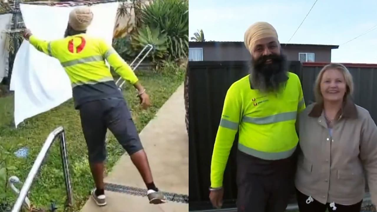 Indian-Origin Postman Saves Laundry in the Rain, Earns Praise from ...