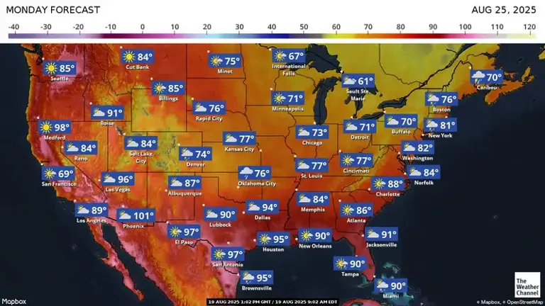 Weather Updates, August 19: Tracking Hurricane Erin's US Threats (And More)
